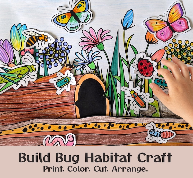 DIY Build a Bug Habitat Activity | Kids Insect Printable | Summer ...
