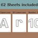 66 Printable Kid Trace the Alphabet Number Worksheets, Preschool ...