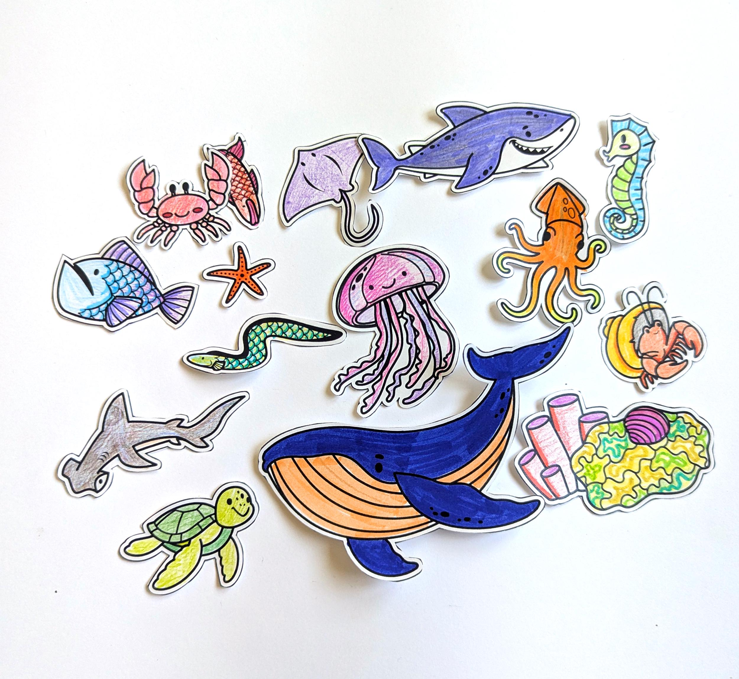 DIY Build an Aquarium Kids Craft Printable | Ocean Activity | Sea ...