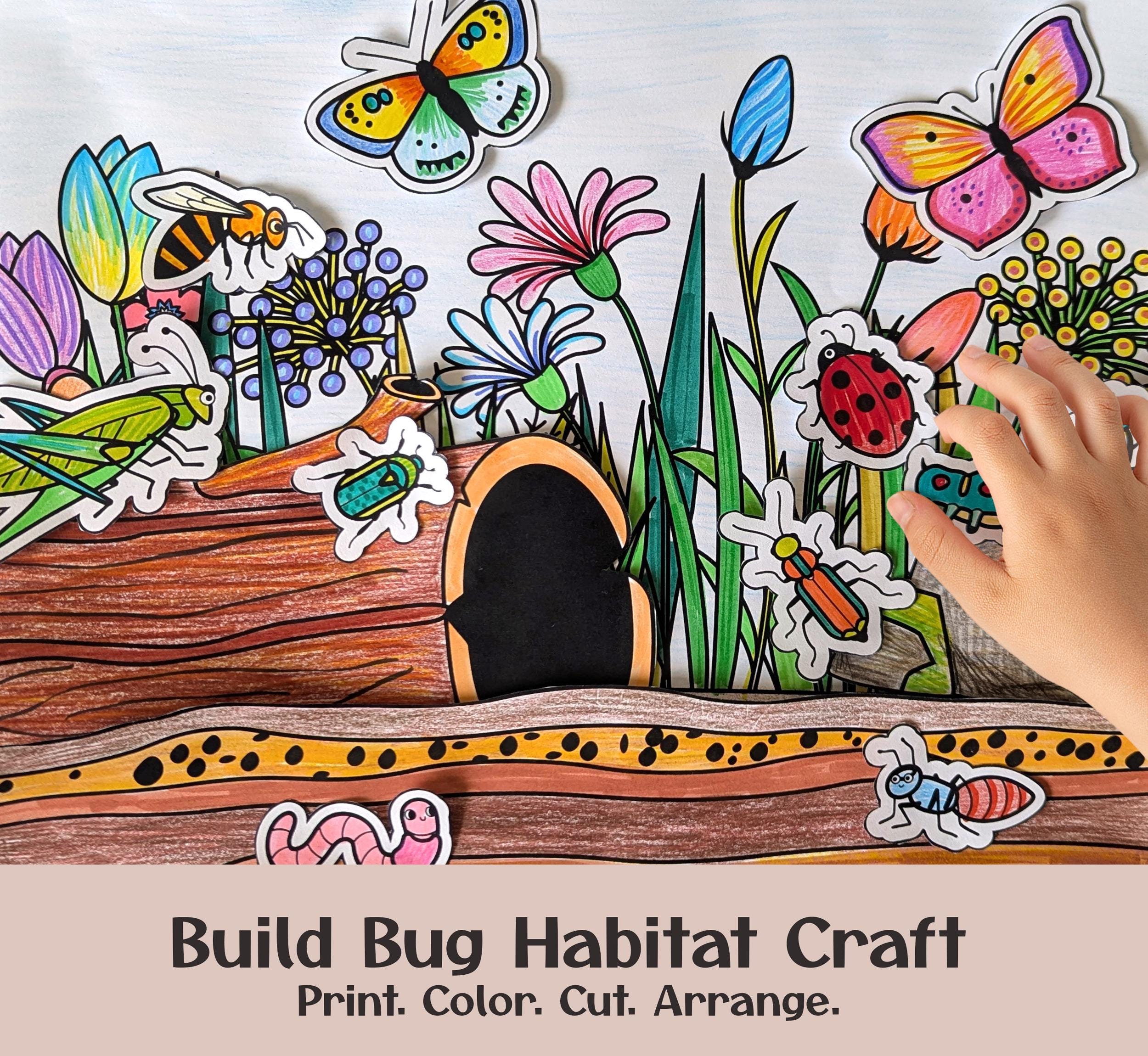 Kids Bug Habitat Craft | Printable STEM Activity (digital Download) - Etsy