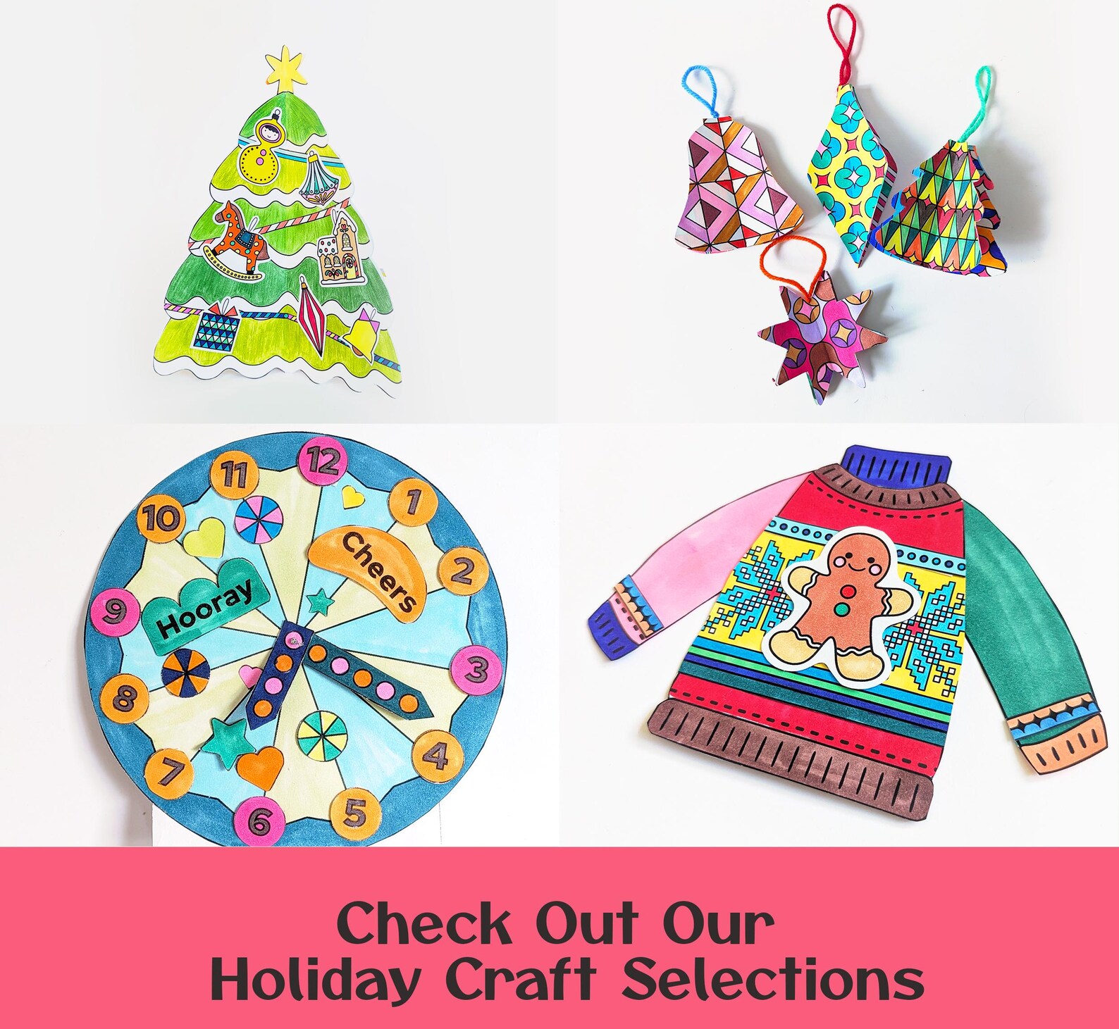 New Year Countdown Clock Craft | Printable New Year Kid Activity | 2026 ...