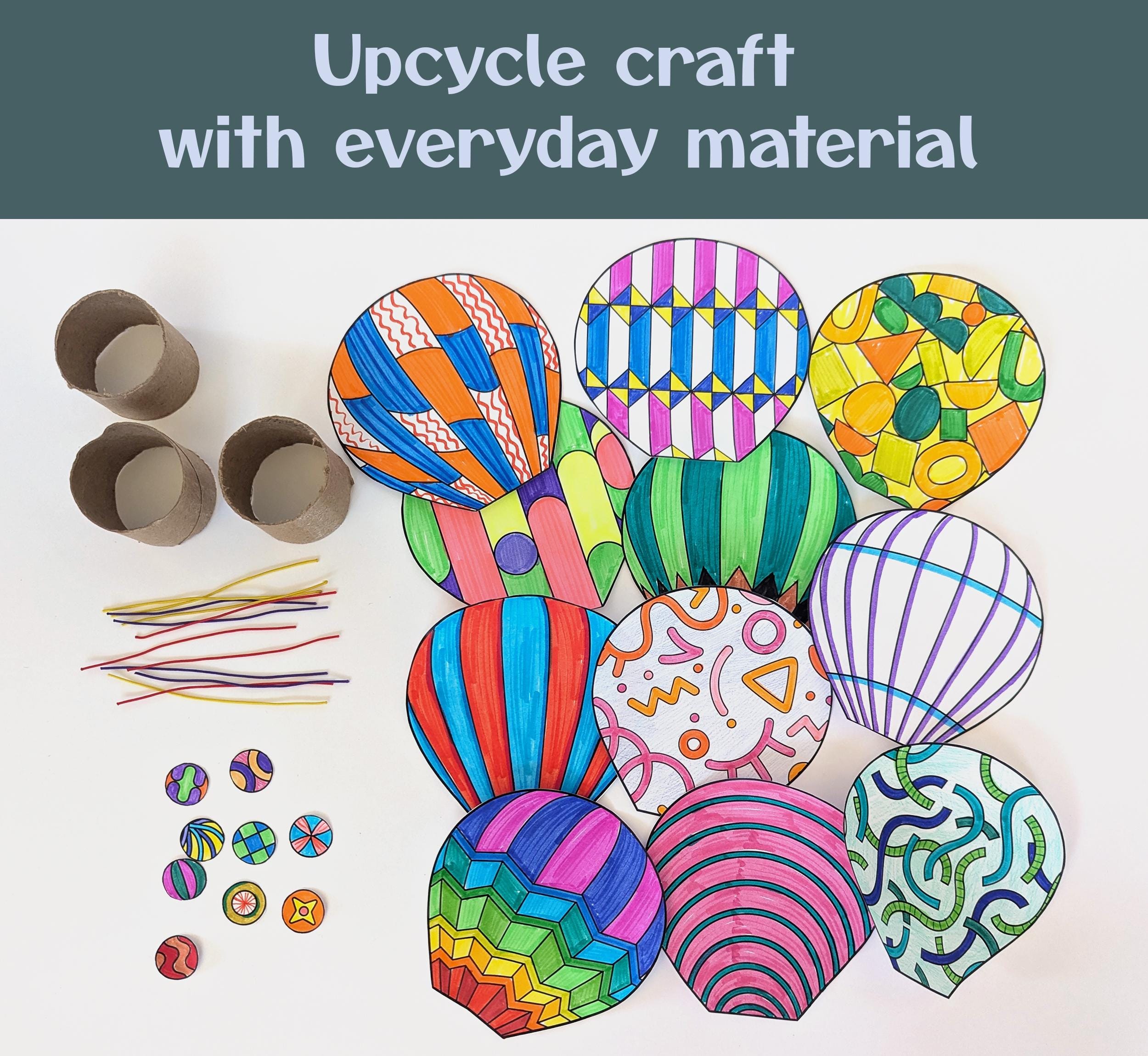 DIY Build Your Unique Hot Air Balloon | Transportation Craft Activity ...