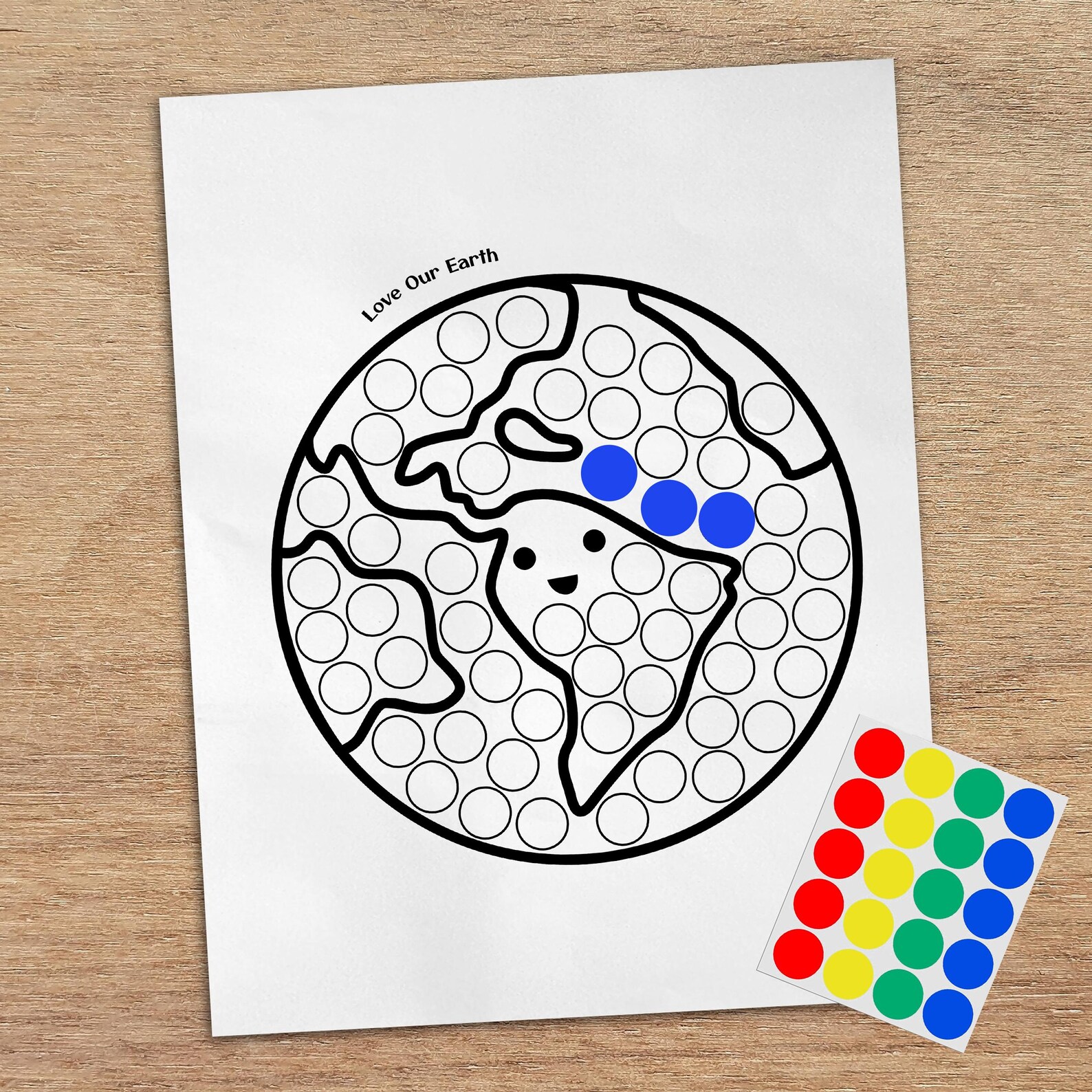 6 Earth Day Do-a-dot Worksheets | Fun Kid Printable Activities to Learn ...