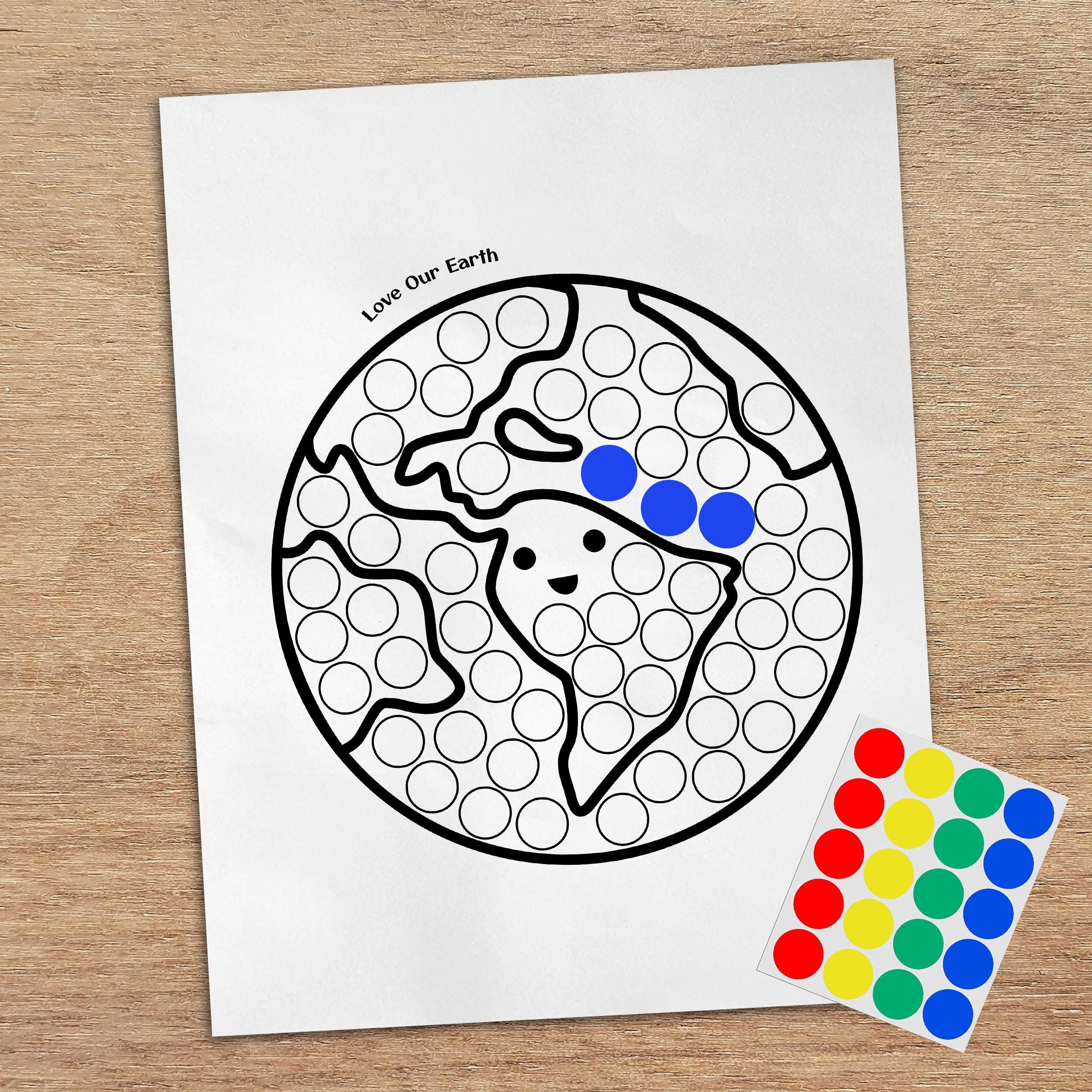6 Earth Day Do-a-dot Worksheets | Fun Kid Printable Activities to Learn ...