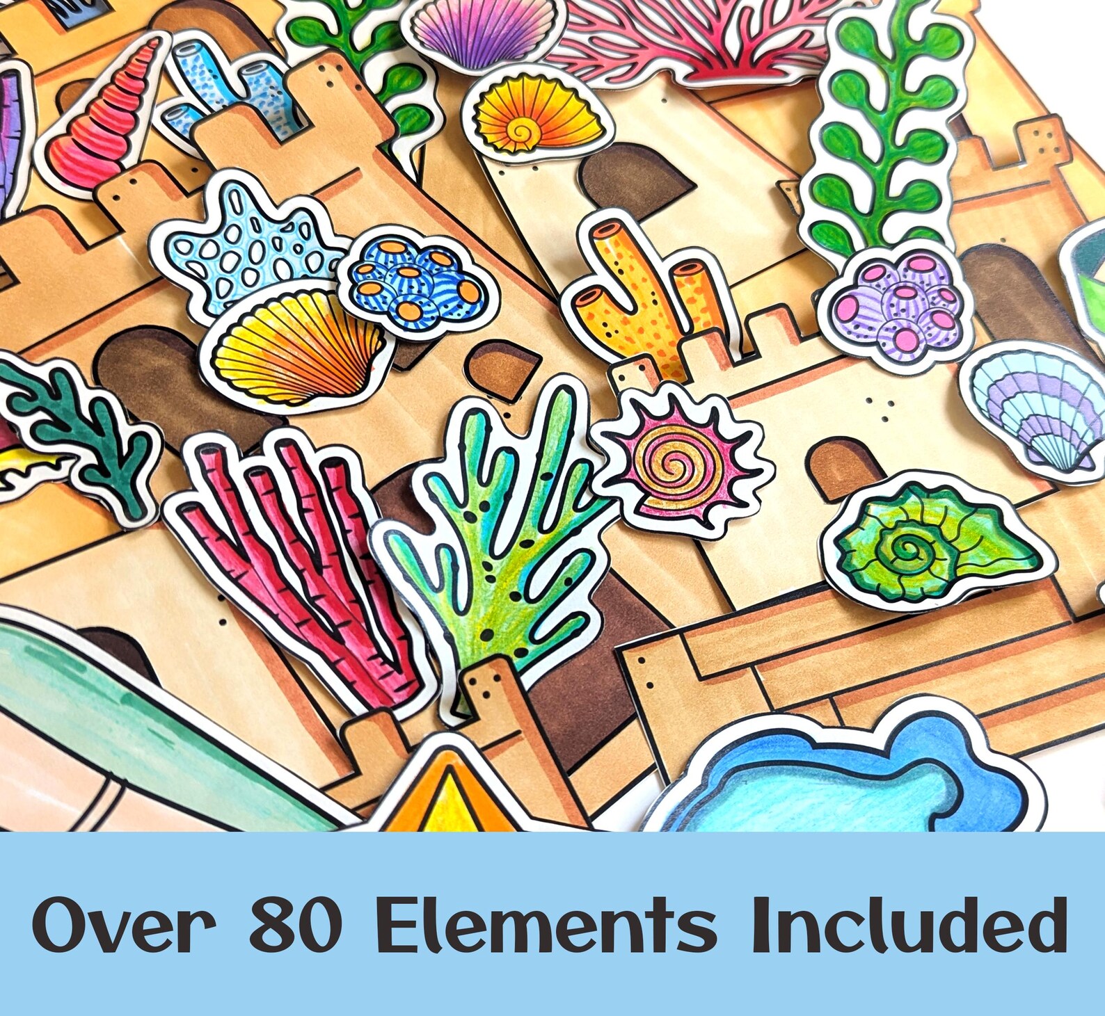 DIY Build a Sand Castle| Summer Beach Camp Craft | Printable Ocean ...