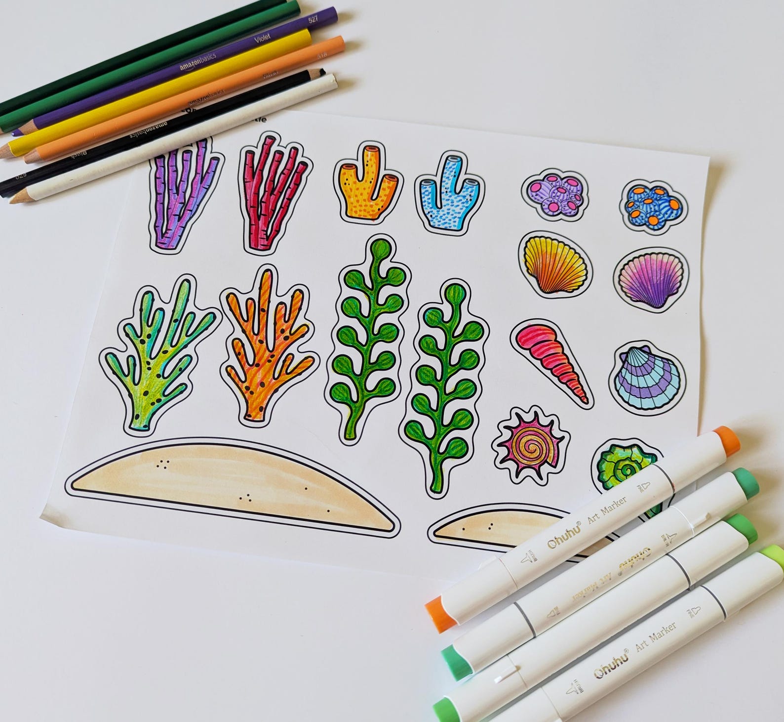 DIY Build a Sand Castle| Summer Beach Camp Craft | Printable Ocean ...