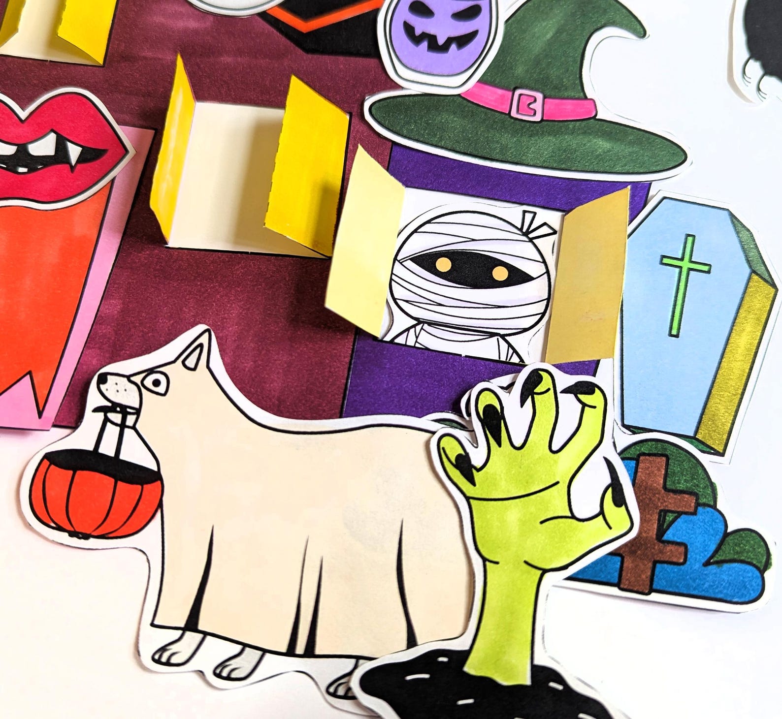 DIY Halloween Haunted House Printable | Spooky Craft Kids Activity ...