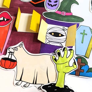 DIY Halloween Haunted House Printable | Spooky Craft Kids Activity ...