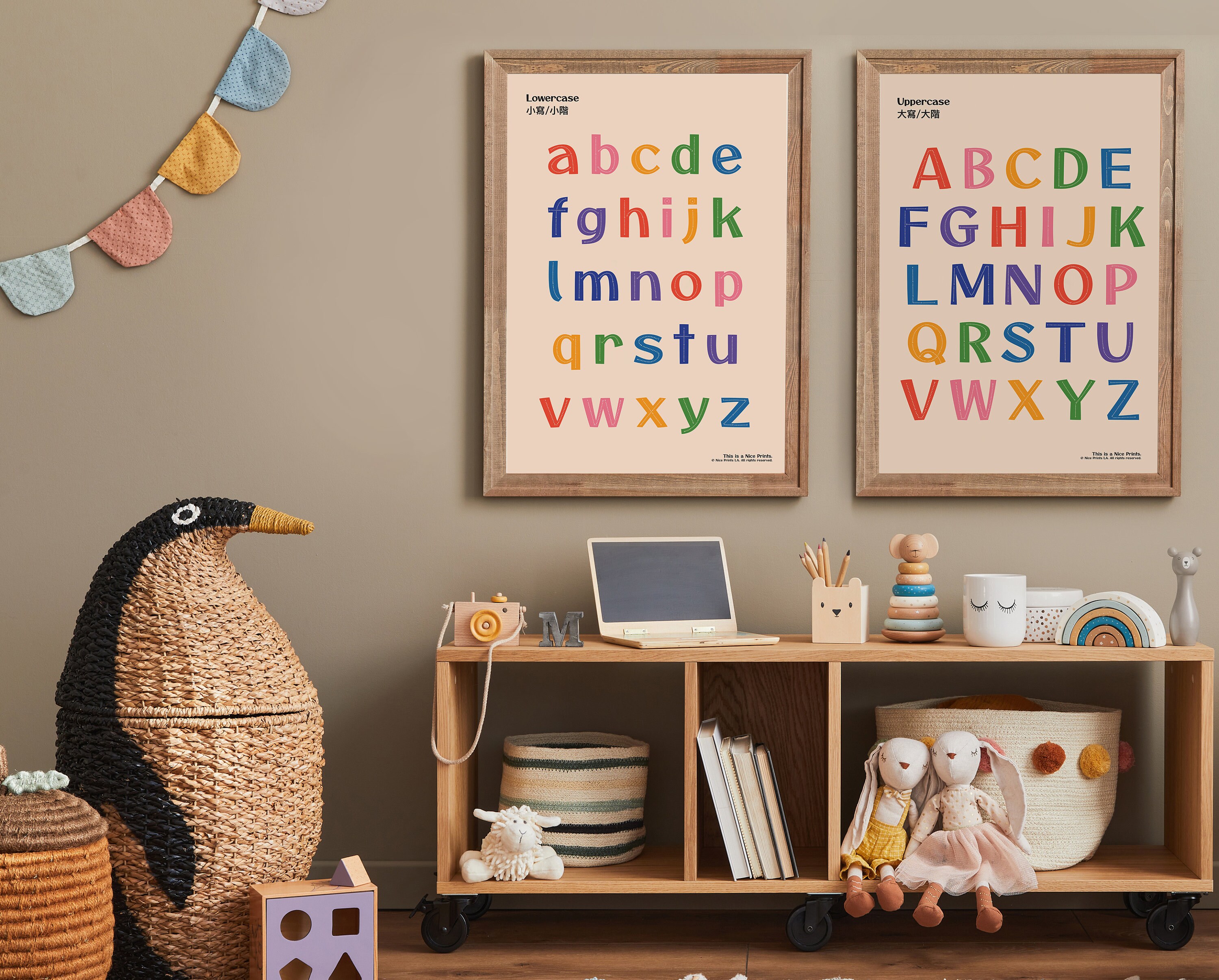 Set of 4 Digital Prints, Bilingual Chinese English Immersion, Toddler ...