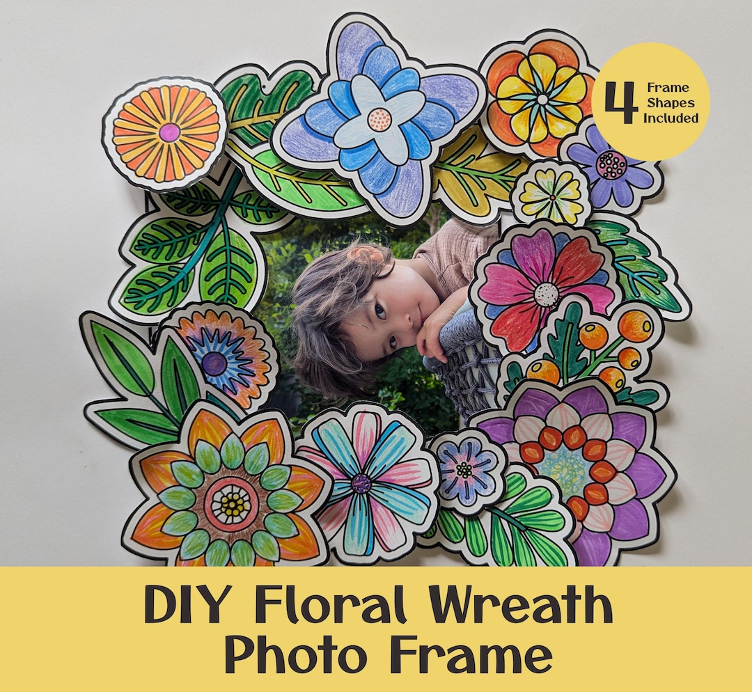 DIY Floral Wreath | Spring Craft | Preschool Flower Arrangement | Build ...
