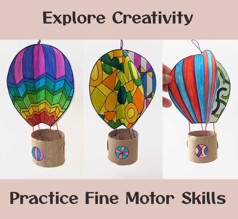 DIY Build Your Unique Hot Air Balloon | Summer Craft Activity| Fine ...