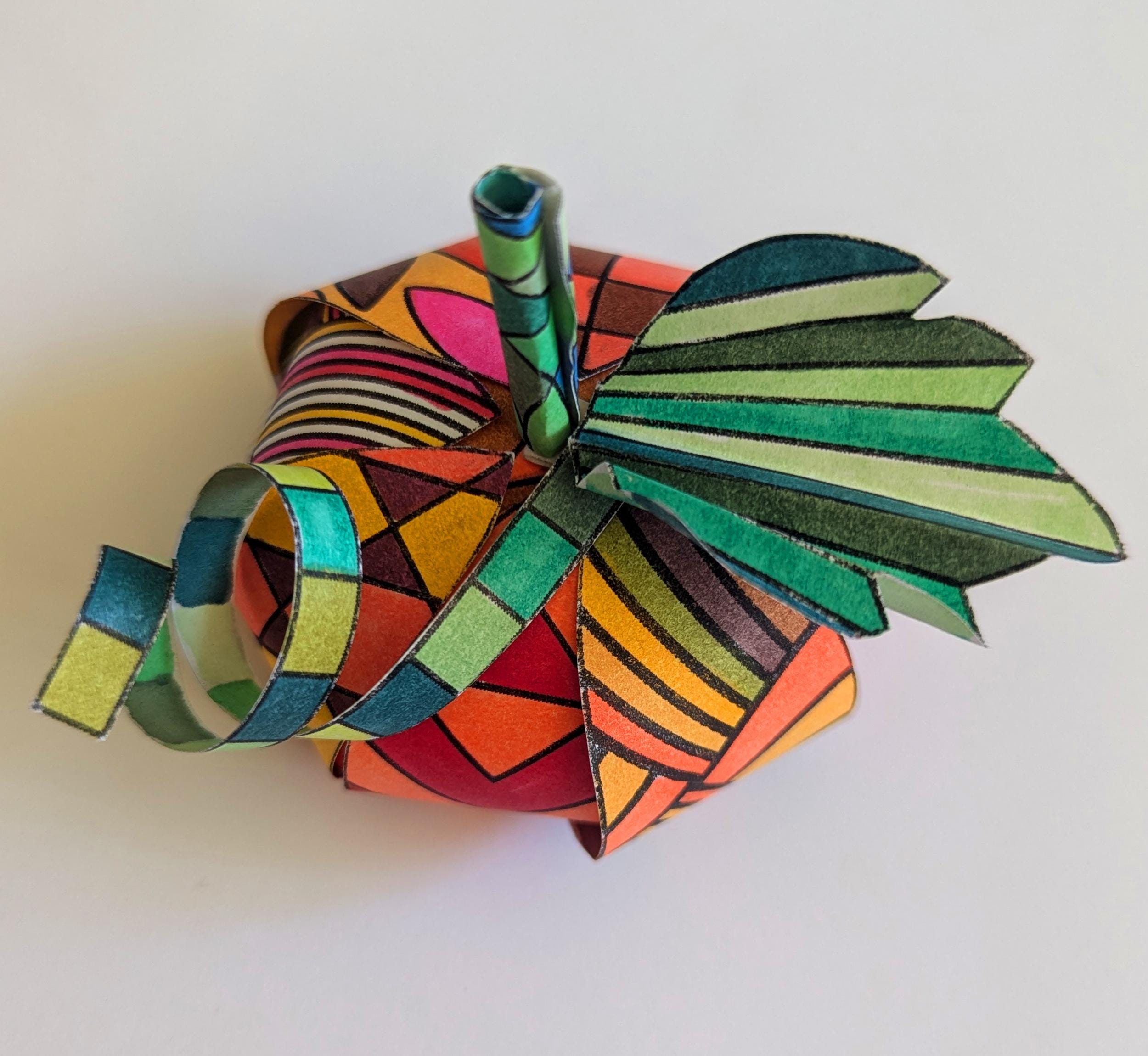 DIY 3D Pumpkin Activity Printable | Fall Festive Paper Craft for Kids ...