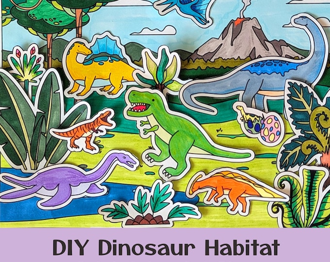 Life Cycle of a Dinosaur Foldable Activity for Kids | Dinosaur ...