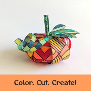 DIY 3D Pumpkin Activity Printable | Fall Festive Paper Craft for Kids ...
