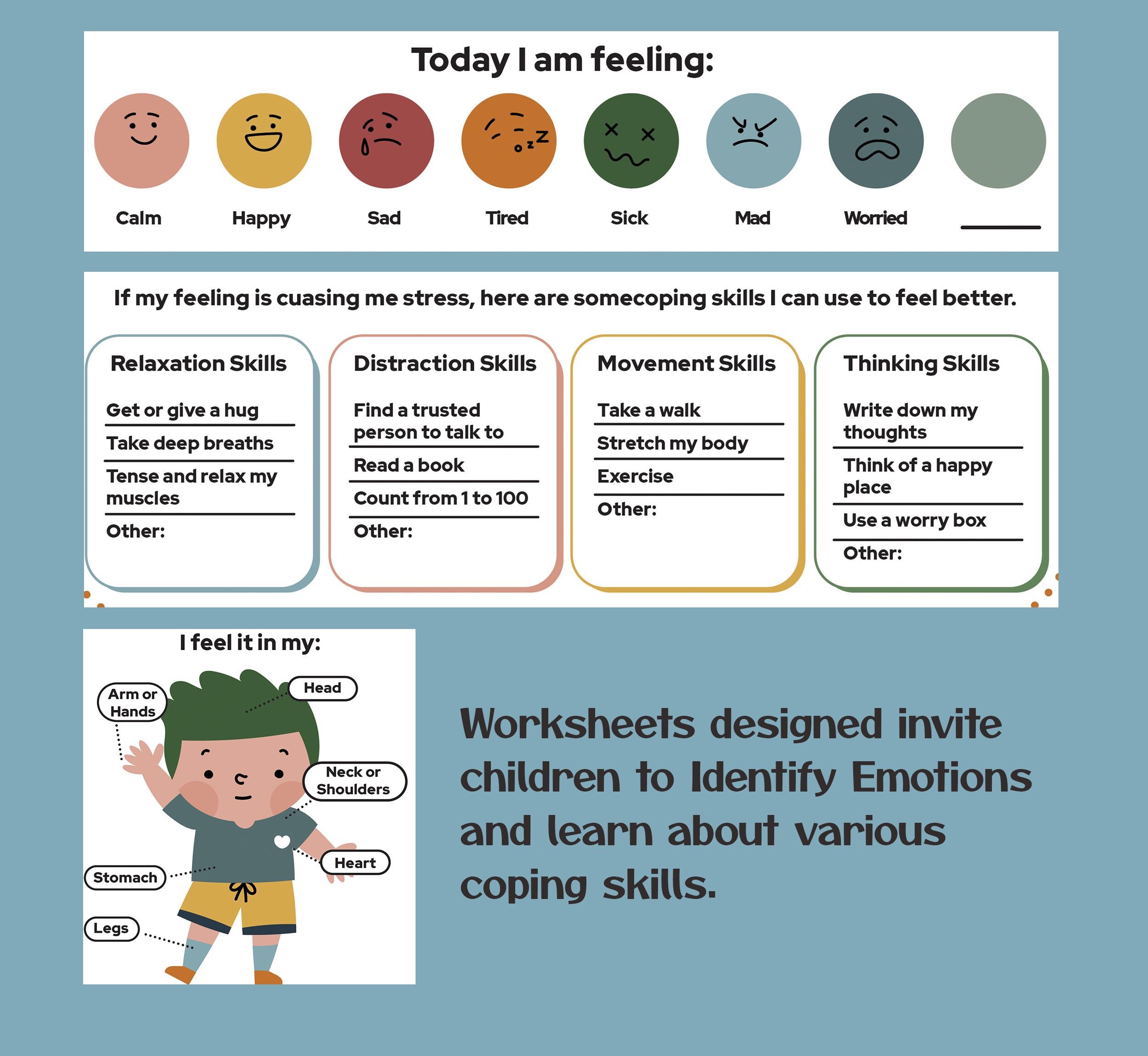Feelings Check-in Printable for Kids | Children Emotional Awareness ...
