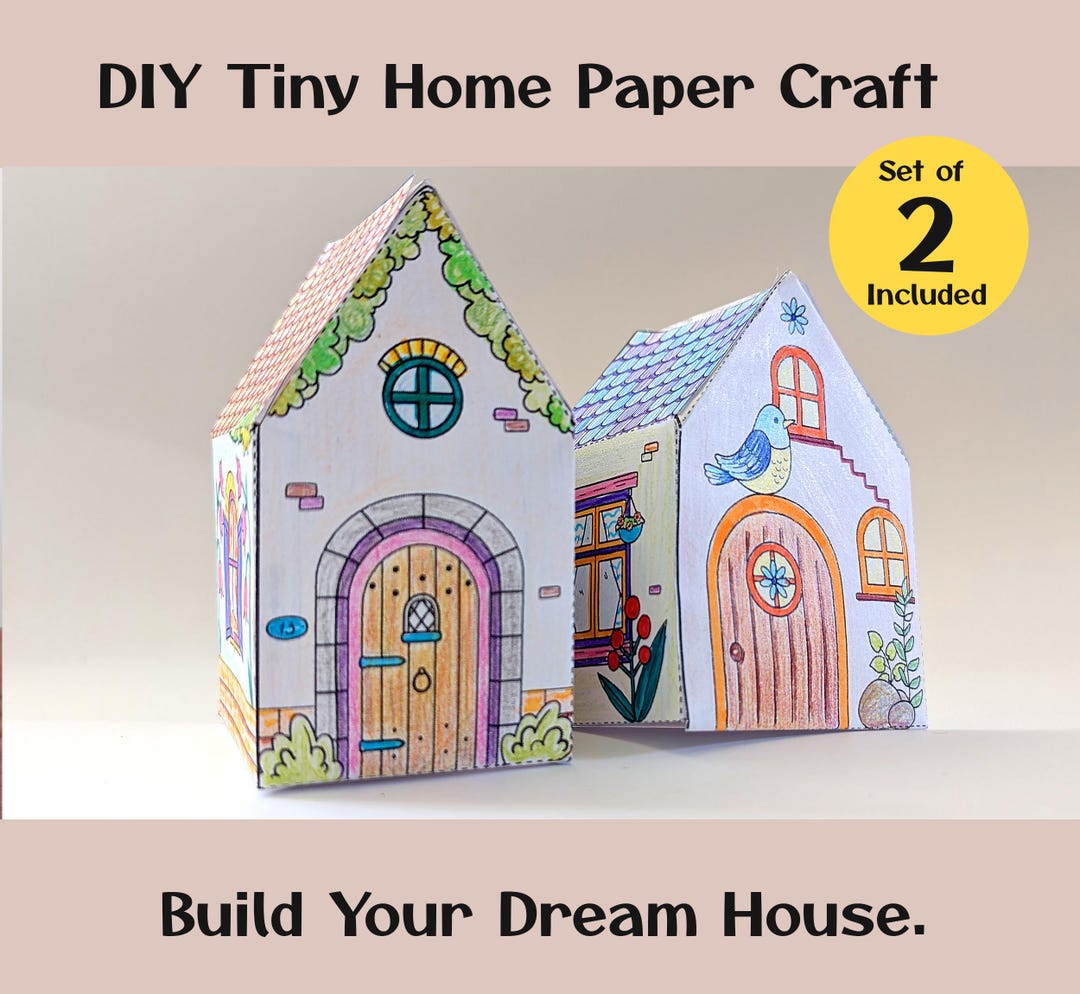 DIY Build Your Tiny Cozy Home Activity | Woodland Craft | Preschool ...