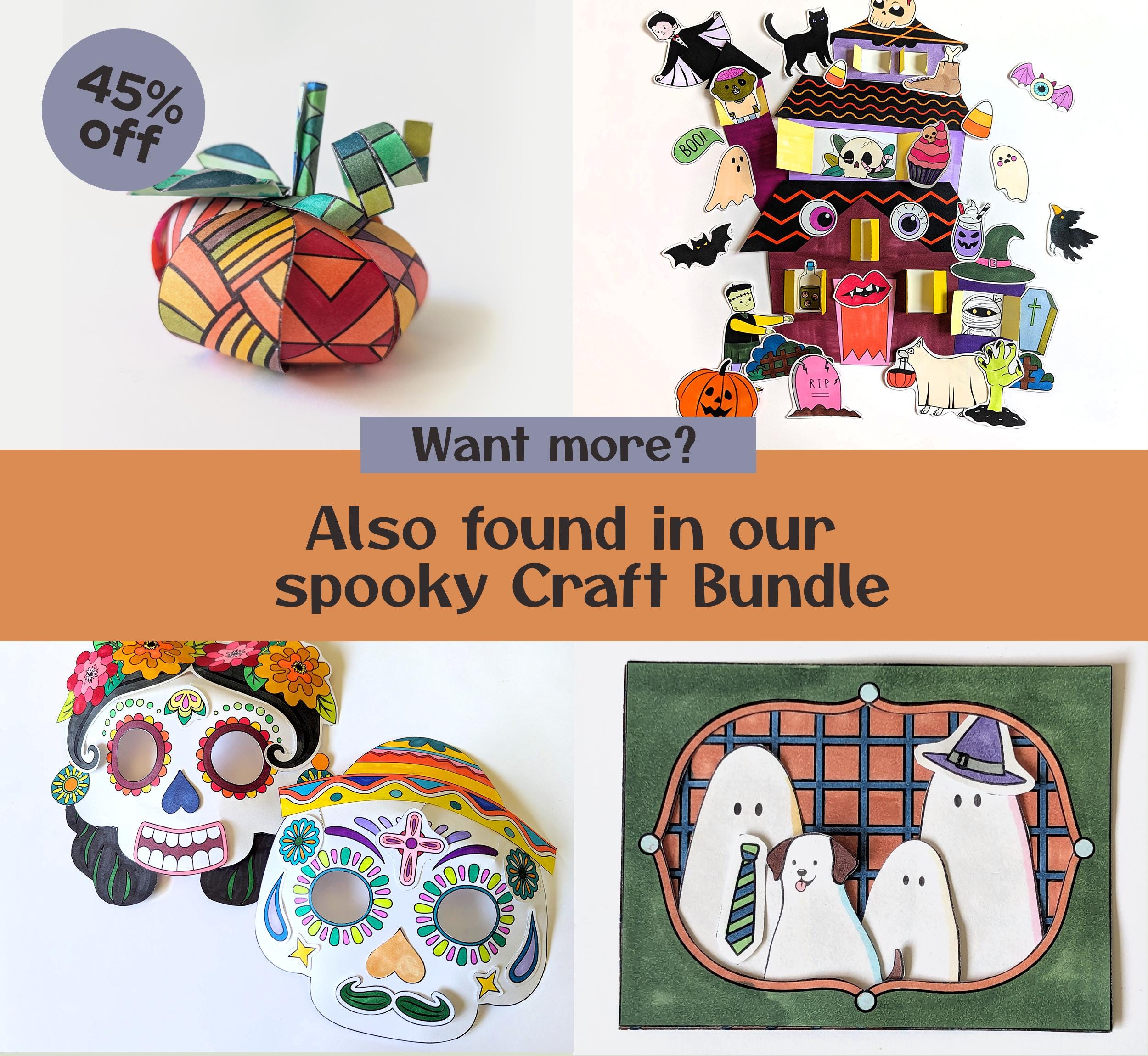 DIY 3D Pumpkin Activity Printable | Fall Festive Paper Craft for Kids ...