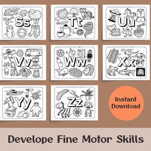 Vocabulary Building Coloring Page | Full Alphabet | A-Z | 26 Pages ...