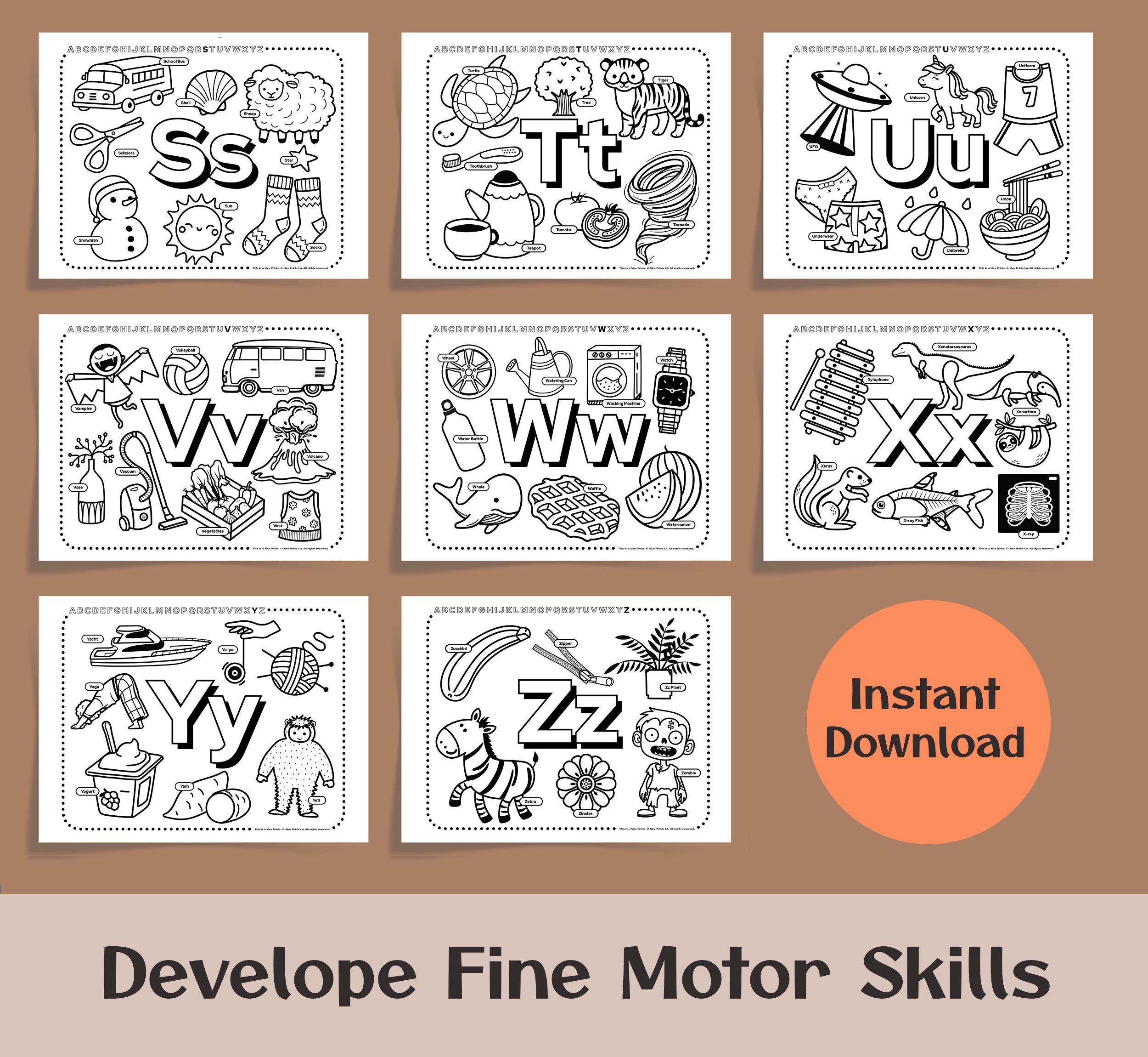 Vocabulary Building Coloring Page | Full Alphabet | A-Z | 26 Pages ...