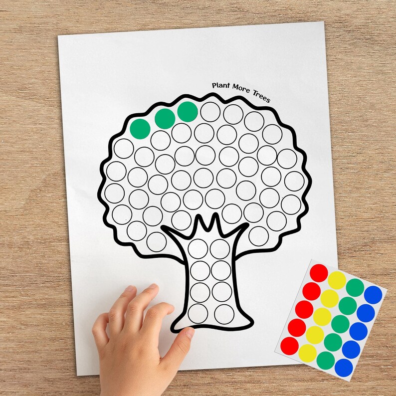 6 Earth Day Do-a-dot Worksheets | Fun Kid Printable Activities to Learn ...