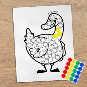 Set of 6 Farm Animals Dot Art Activity, Fine Motor Skills (digital ...