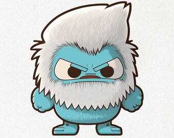 Yeti, Yeti Sticker, Happy Yeti, Yeti Vinyl, Cute Decal, Water Bottle ...