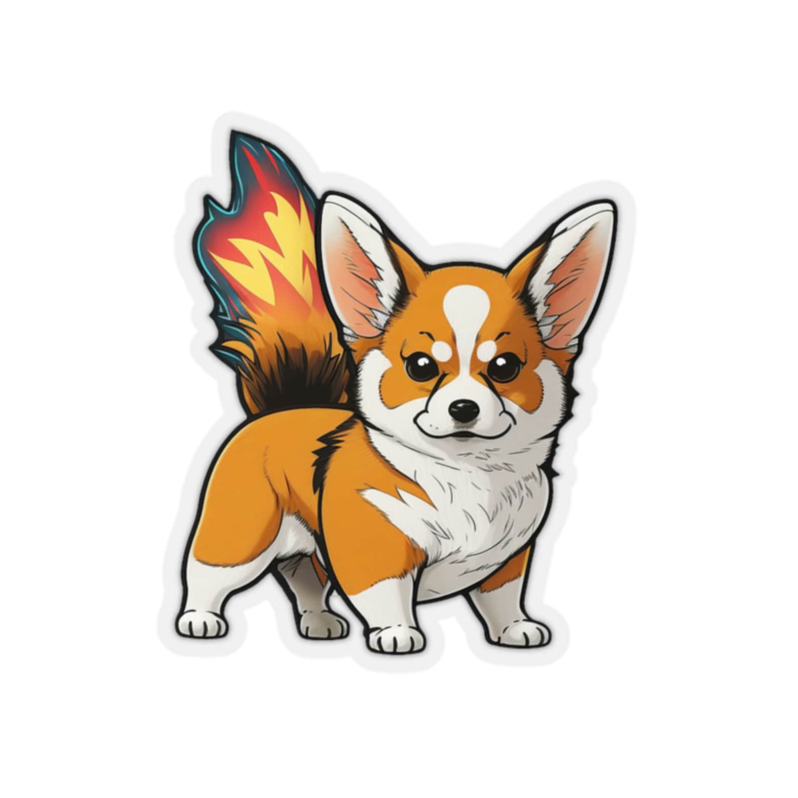 Corgi Sticker, Angry Corgi Dog Sticker, Corgi, Dog Vinyl, Angry Dog ...