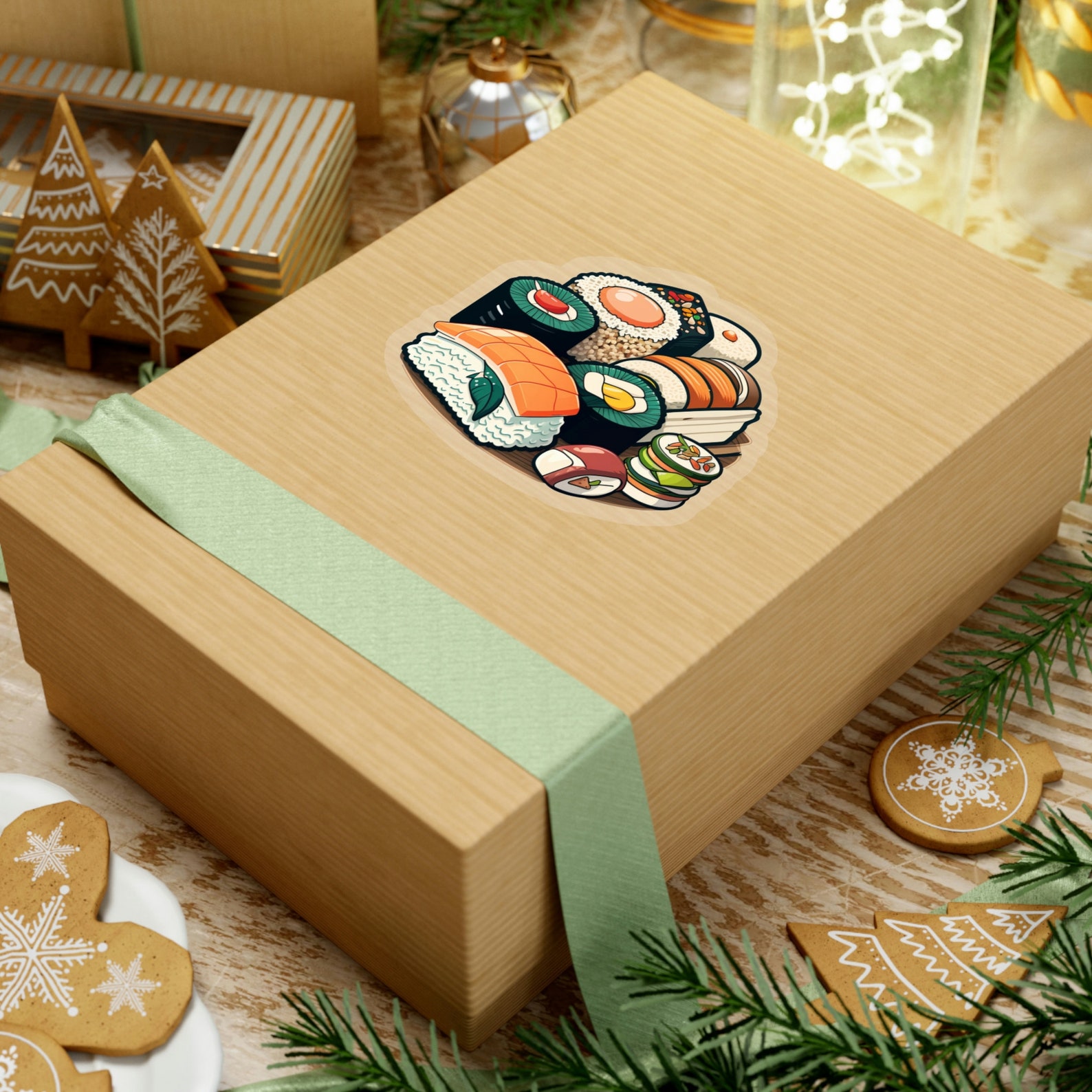 Sushi Sticker, Happy Sushi, Sushi, Vinyl, Smiling Sushi, Cute Decal ...