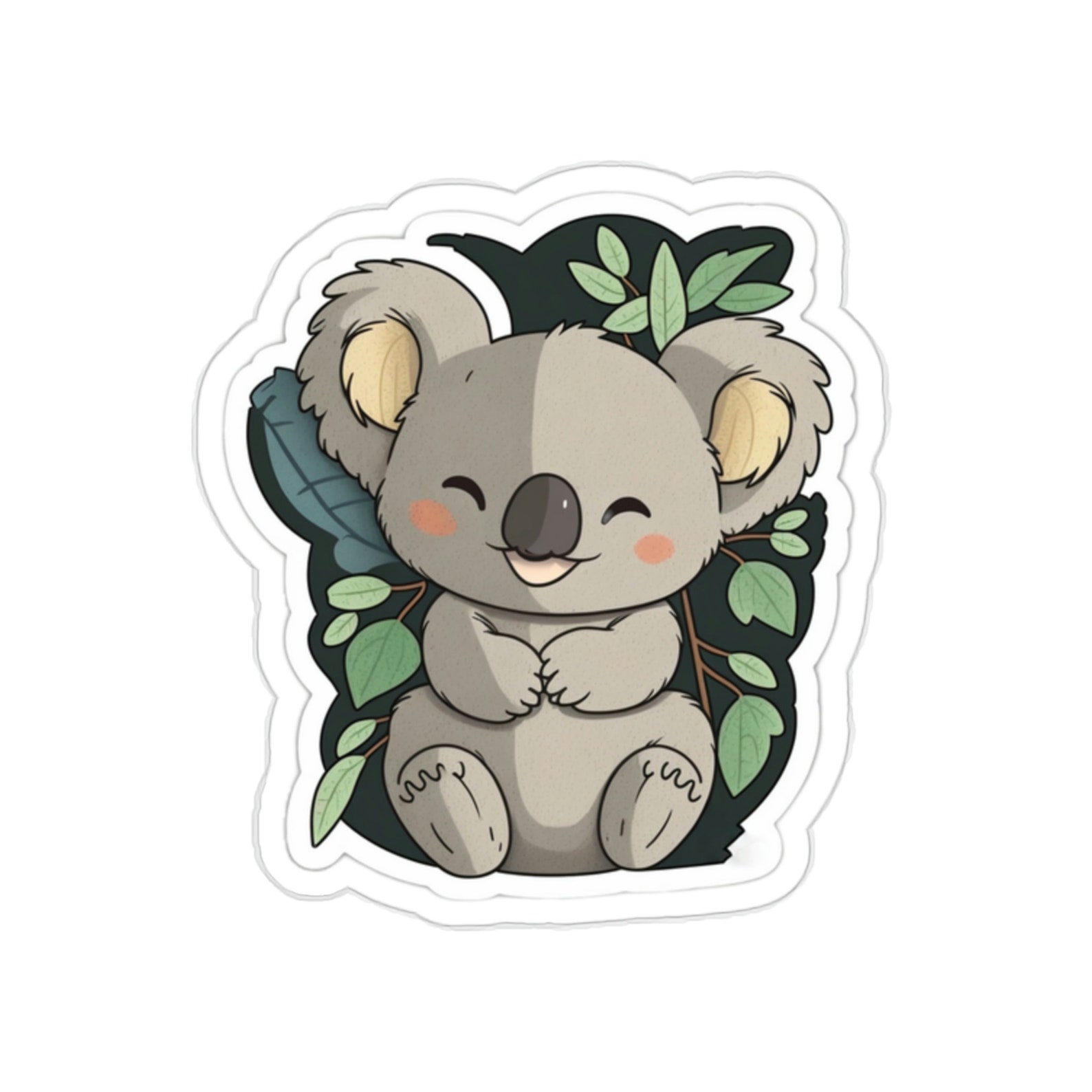 Koala, Koala Sticker, Koala Vinyl, Happy Koala, Cute Koala Decal, Water ...