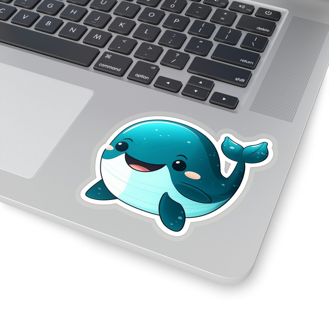 Whale Sticker, Happy Whale, Blue Whale, Sea Animal, Whale Vinyl ...