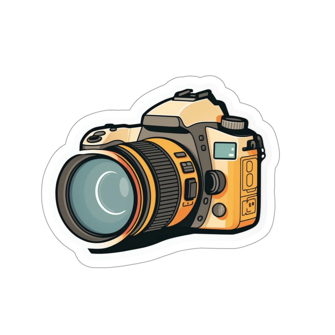 Camera Sticker, DSLR Camera, Camera, Camera Vinyl, Photographer, Cute ...