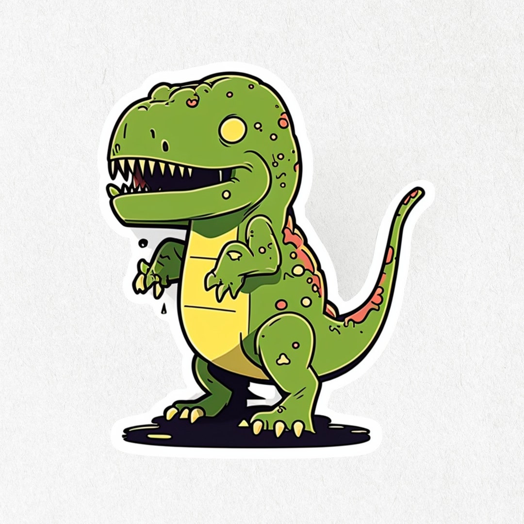 T-rex Sticker, T-rex, Tyrannosaurus Sticker, Dinos, Jurassic Park ...