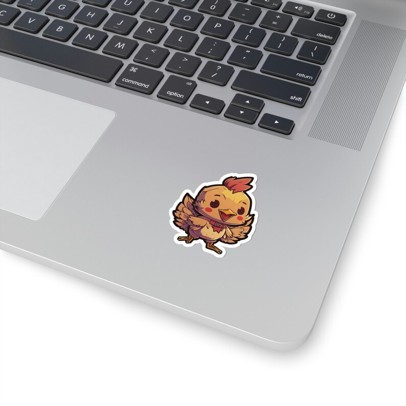 Chicken Sticker, Happy Chicken Sticker, Chick, Chicken Vinyl, Smiling ...