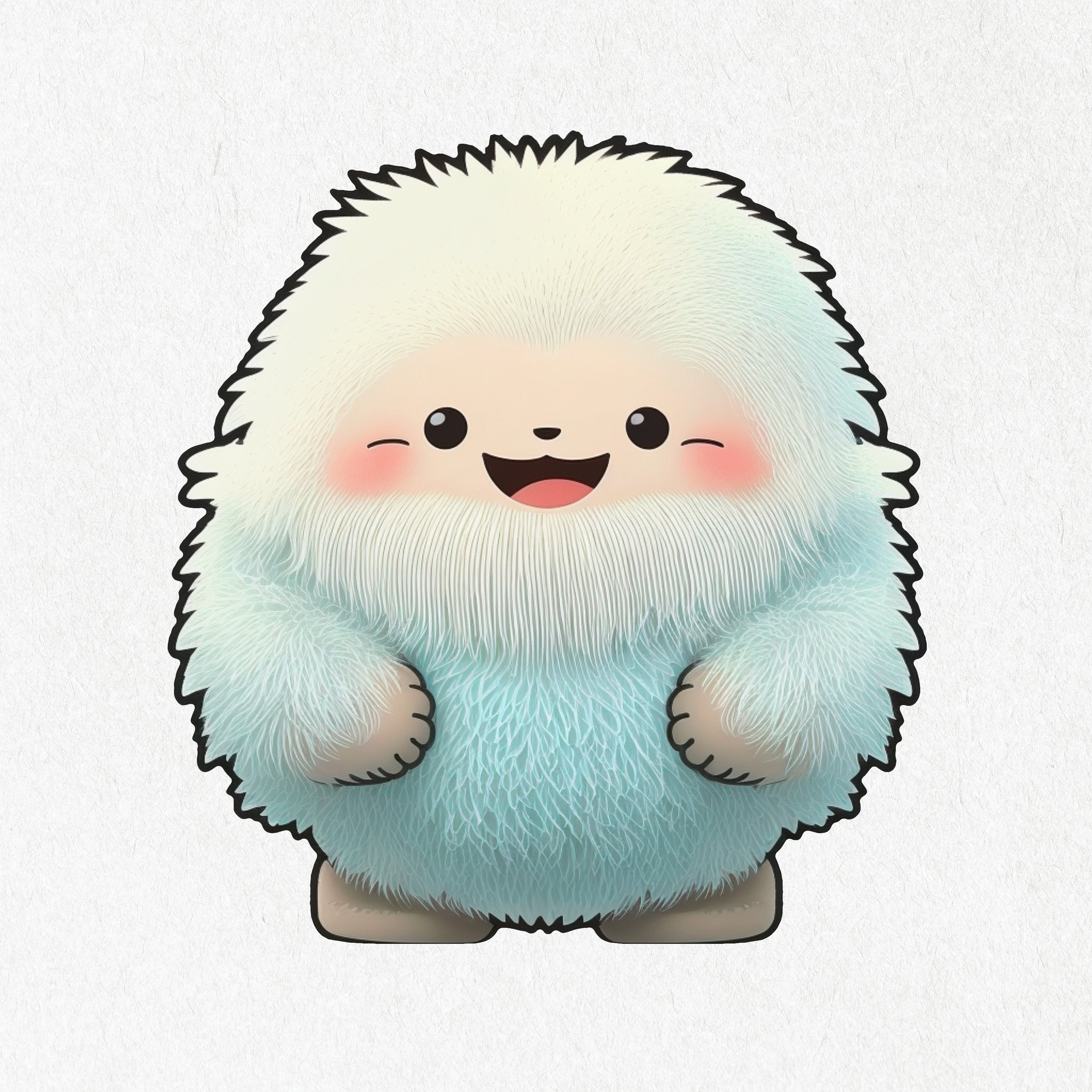 Yeti, Yeti Sticker, Happy Yeti, Yeti Vinyl, Cute Decal, Water Bottle ...