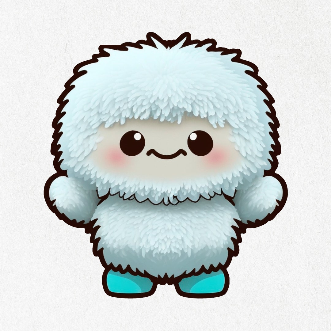 Yeti, Yeti Sticker, Happy Yeti, Yeti Vinyl, Cute Decal, Water Bottle ...