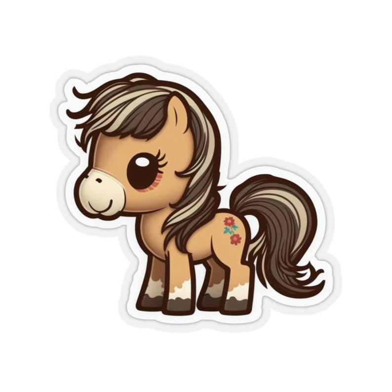 Horse Sticker, Happy Horse, Horse, Horse Vinyl, Smiling Horse, Cute ...