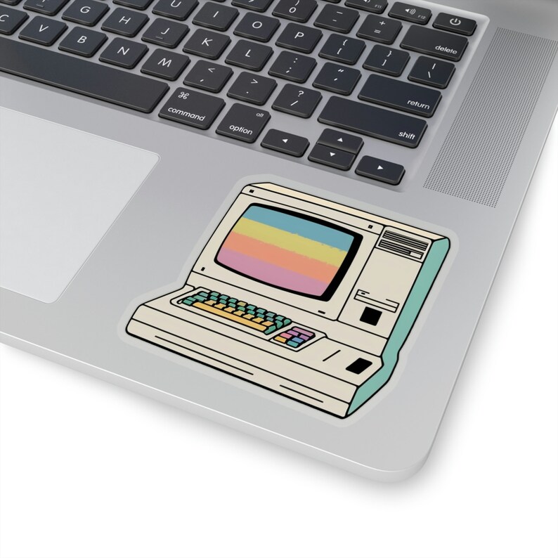 Computer Sticker, Vintage Computer, PC, Computer Vinyl, Retro Tech ...