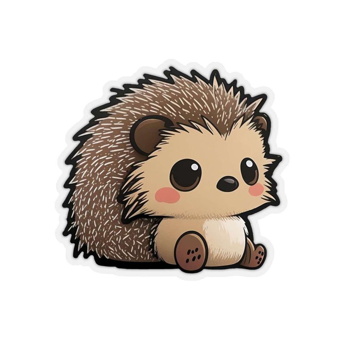 Hedgehog, Hedgehog Sticker, Hedgehog Vinyl, Happy Hedgehog, Cute ...