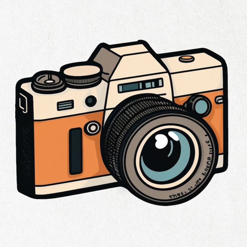 Camera Sticker, DSLR Camera, Camera, Camera Vinyl, Photographer, Cute ...