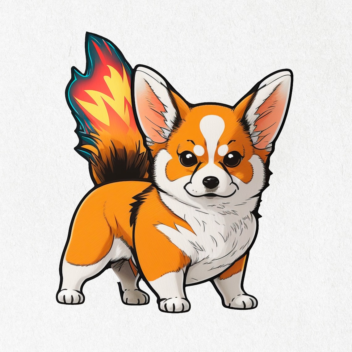 Corgi Sticker, Angry Corgi Dog Sticker, Corgi, Dog Vinyl, Angry Dog ...