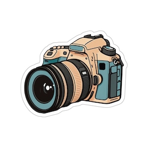 Camera Sticker, DSLR Camera, Camera, Camera Vinyl, Photographer, Cute ...