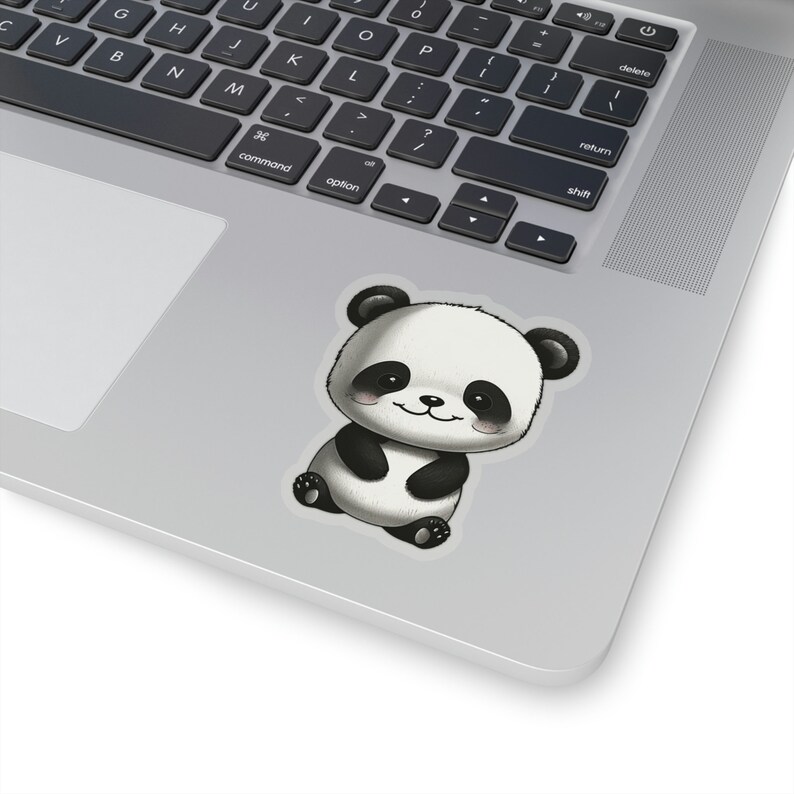 Panda, Panda Sticker, Panda Vinyl, Happy Panda, Cute Panda Decal, Water ...