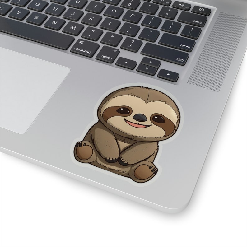 Sloth, Sloth Sticker, Sloth Vinyl, Happy Sloth, Cute Sloth Decal, Water ...