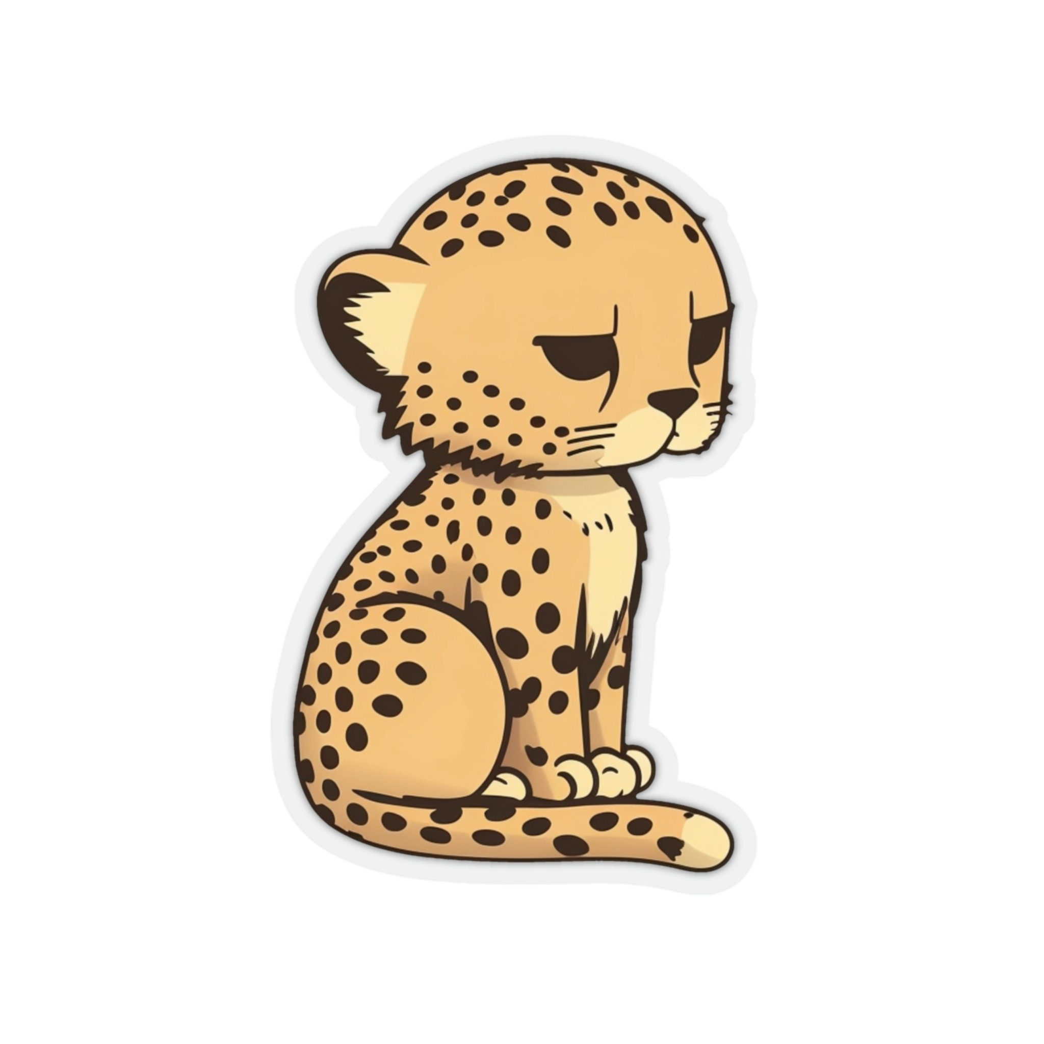 Cheetah, Cheetah Sticker, Cheetah Vinyl, Happy Cheetah, Cute Cheetah ...