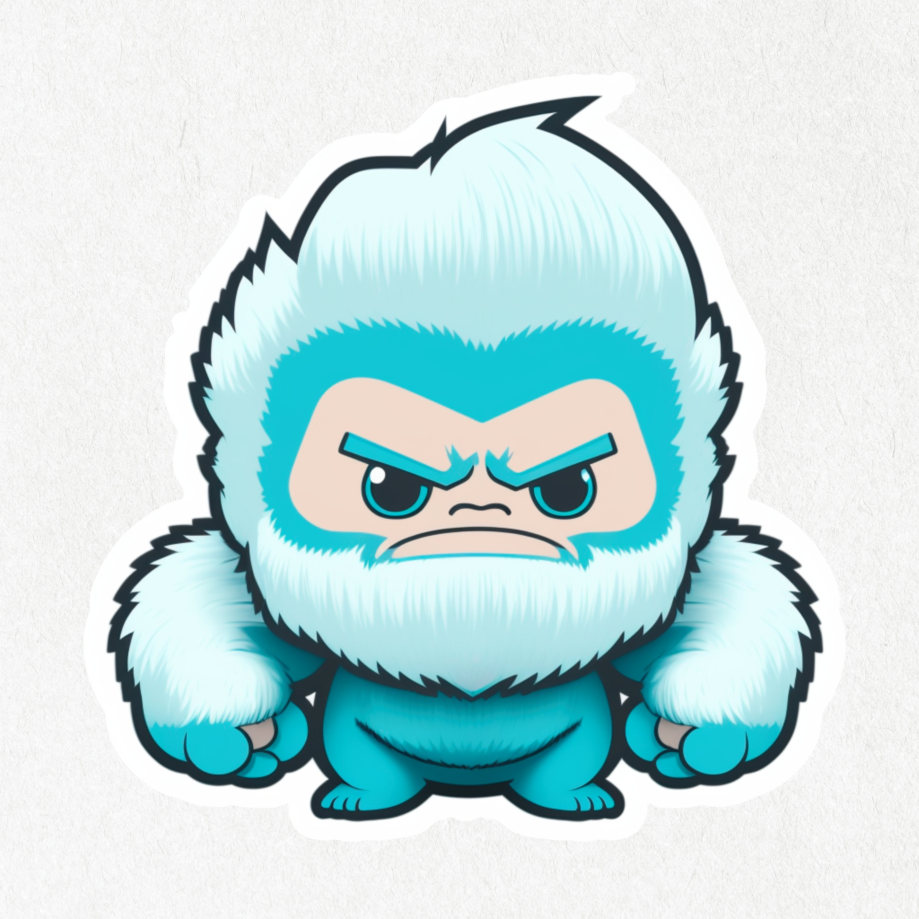 Yeti, Yeti Sticker, Angry Yeti, Yeti Vinyl, Cute Decal, Water Bottle ...