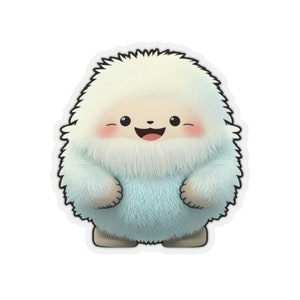 Yeti, Yeti Sticker, Happy Yeti, Yeti Vinyl, Cute Decal, Water Bottle ...