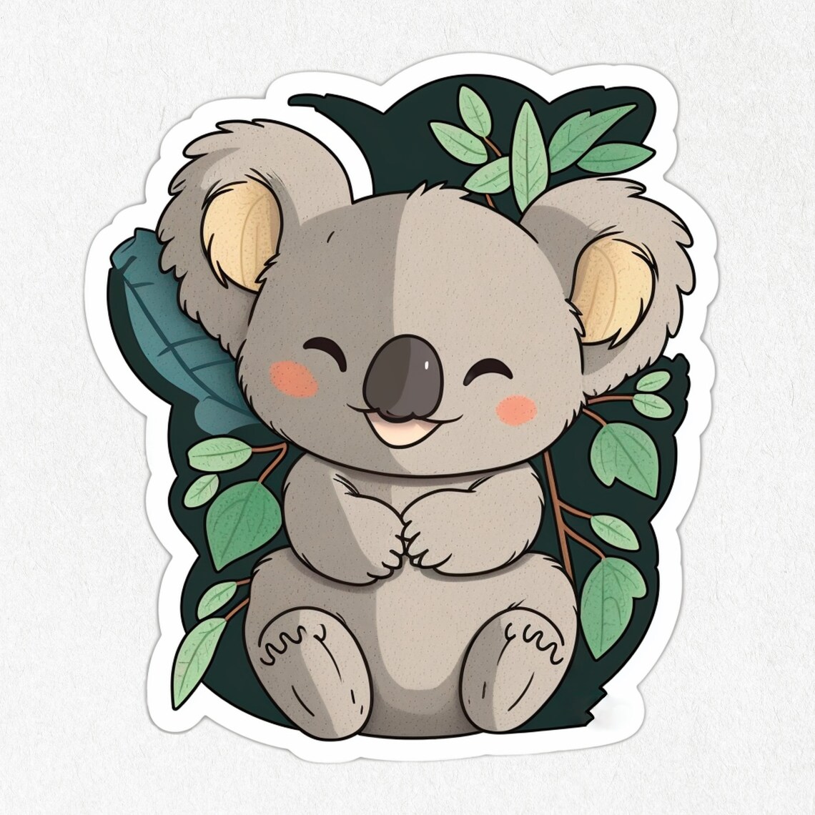 Koala, Koala Sticker, Koala Vinyl, Happy Koala, Cute Koala Decal, Water ...