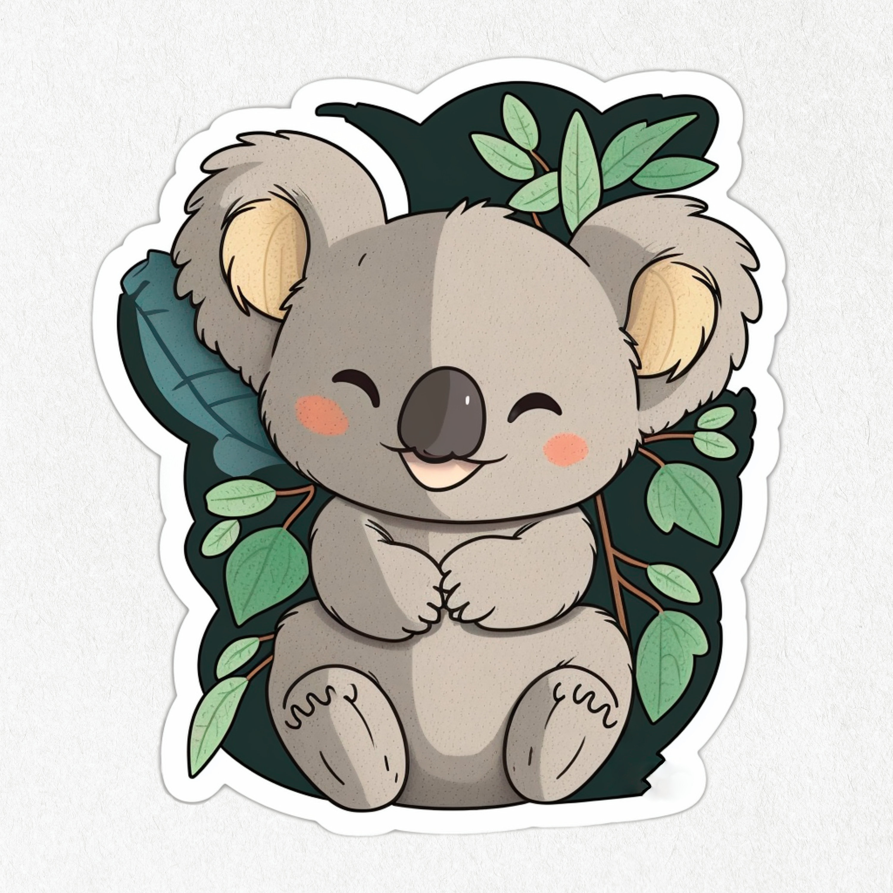 Koala, Koala Sticker, Koala Vinyl, Happy Koala, Cute Koala Decal, Water ...