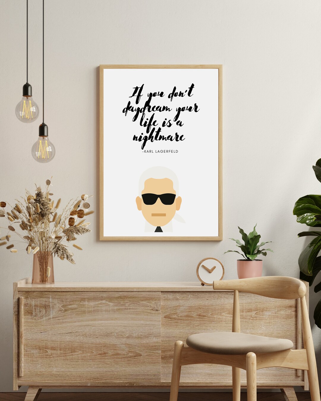 Karl Lagerfeld Quote Wall Art Poster Karl Lagerfeld Art Fashion Posters ...