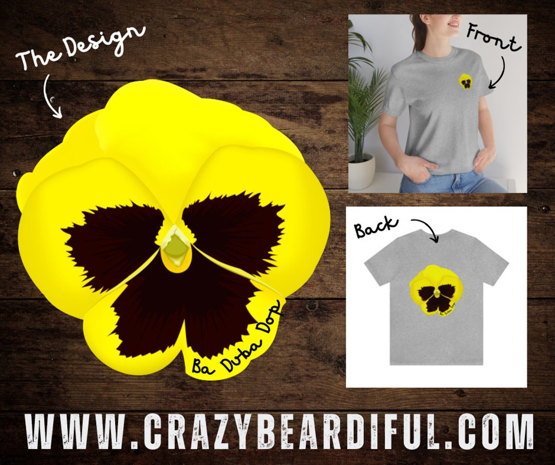 Ba Duba Dop Pansy Flower Hanson Fanson Mmmbop Unisex Jersey Short ...